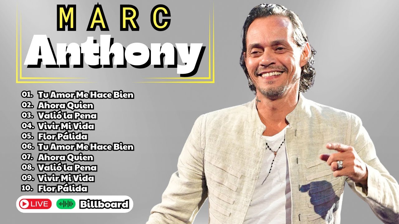 Marc Anthony Mix Exitos (2024) ~ Top 20 Super Éxitos Salsa Románticas ...