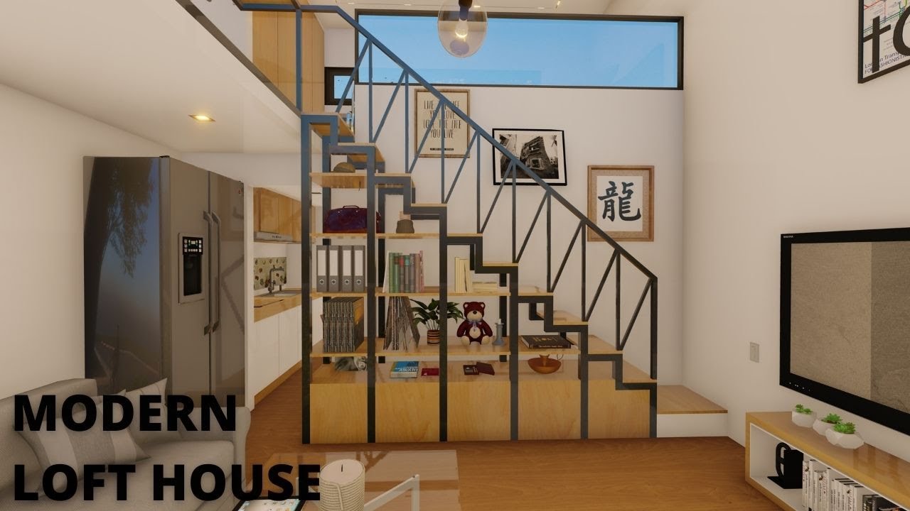 Modern Loft House l Modern Design l 4x6M (24 sq mtrs.) - YouTube