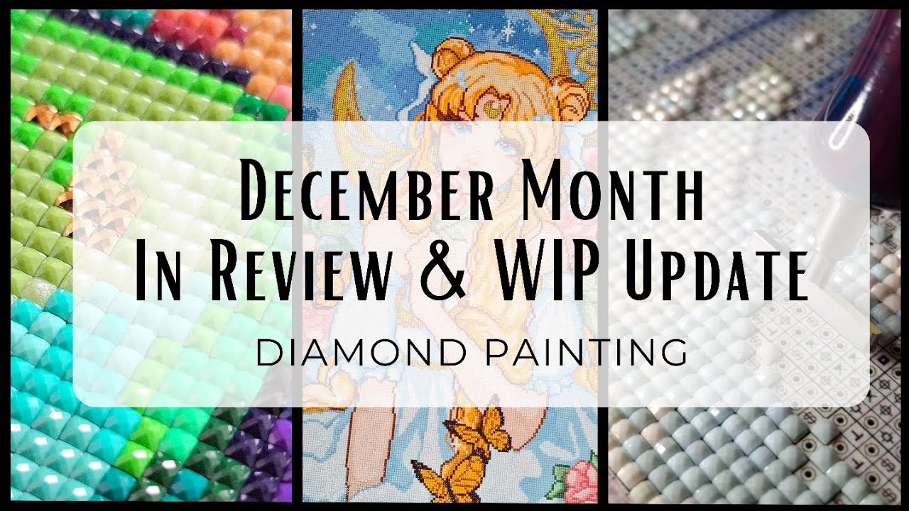 4 Finishes + 4 New Starts! 😱 - Diamond Painting Month in Review & WIP ...