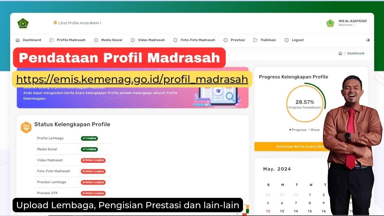 Tutorial Cara Pengisian Pendataan Profil Madrasah | https://emis.kemenag.go.id/profil_madrasah ...