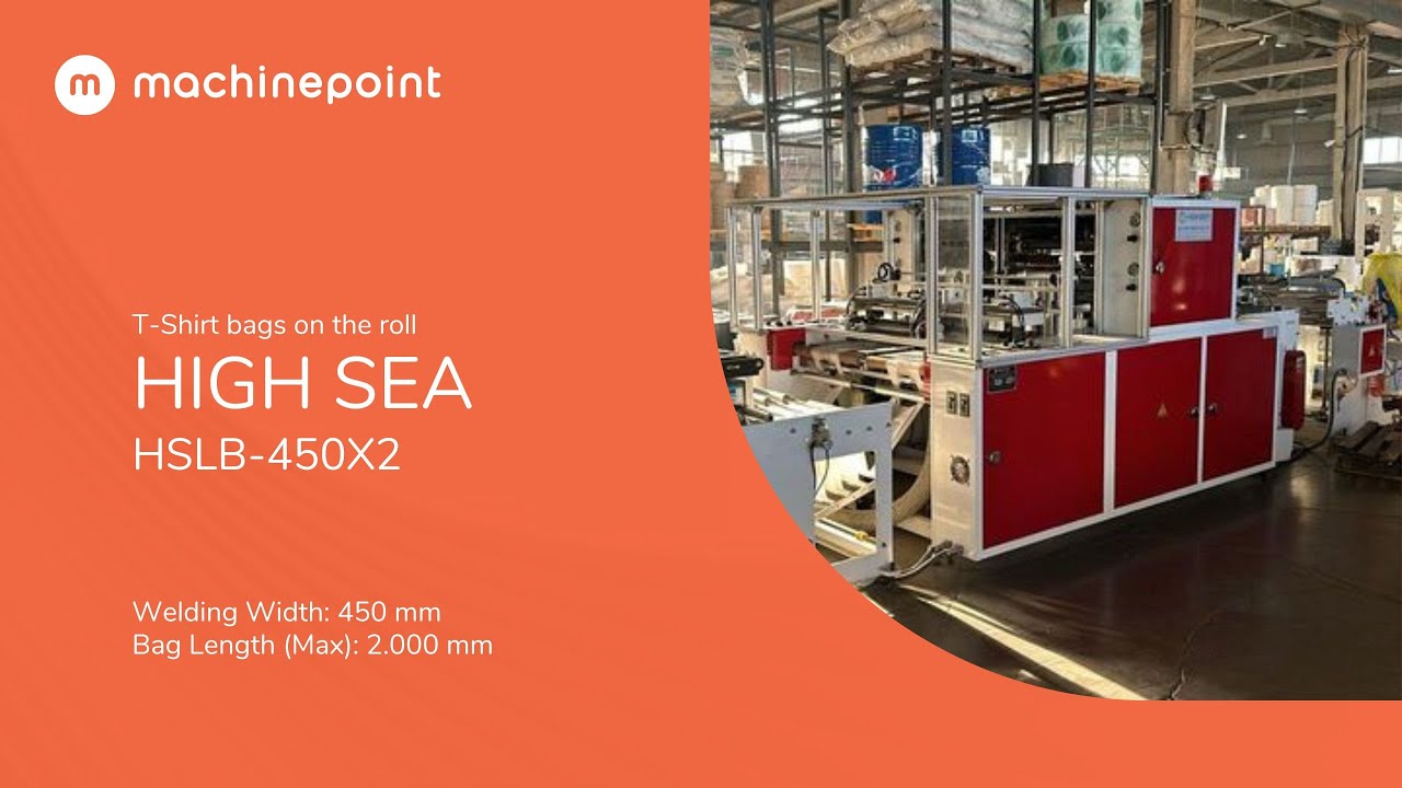 HIGH SEA HSLB-450X2 T-Shirt bags on the roll | HIGH SEA Machines - YouTube