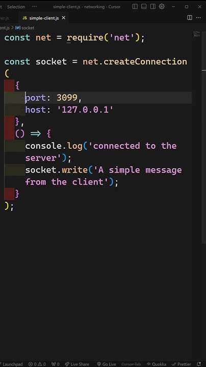 Create a client using TCP protocol with Net Module in NodeJS - YouTube
