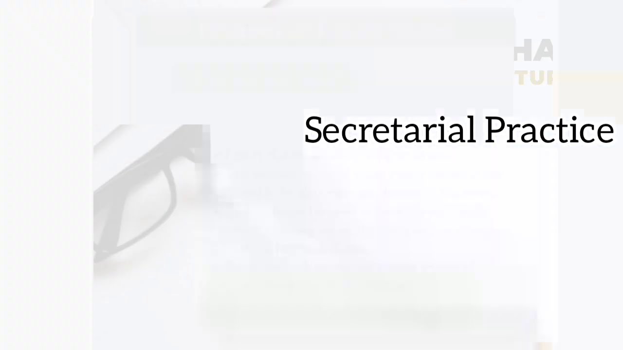Secretarial Practice//shares//features//class 12 - Commerce - YouTube