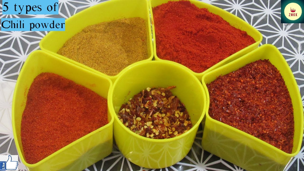 5 Types of Chili powders How to use them BY ZMKK - YouTube