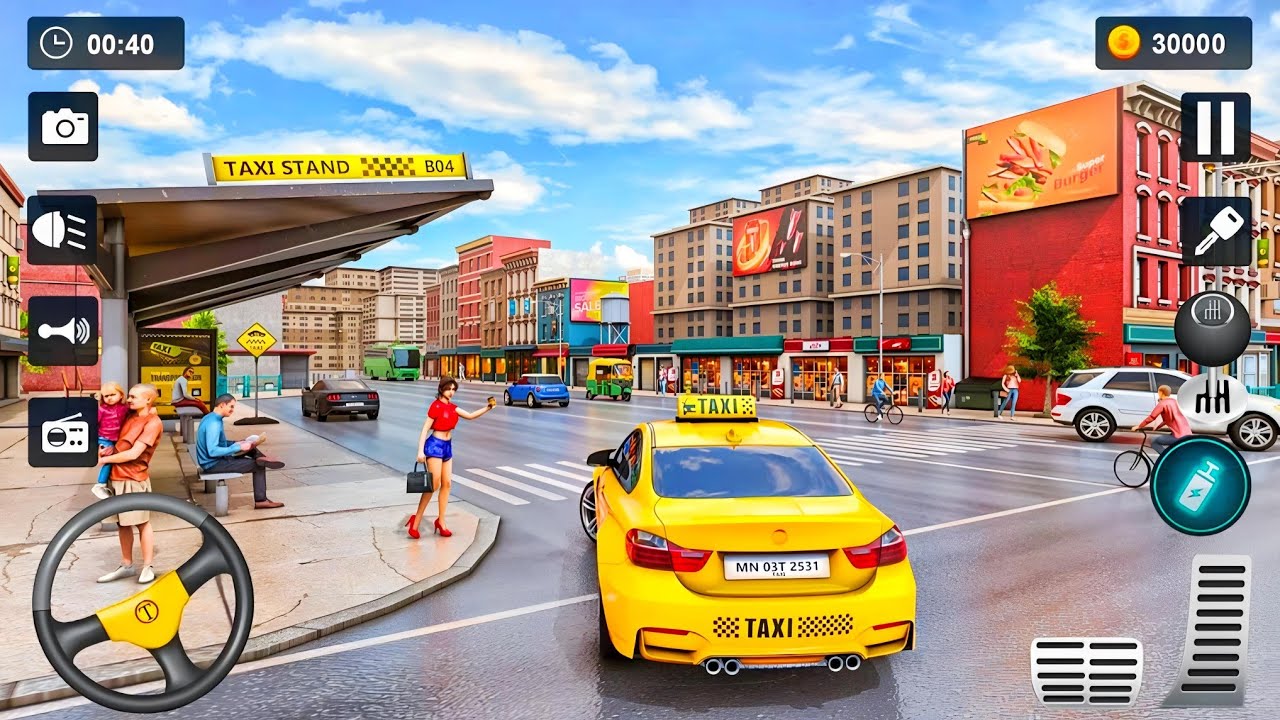 Old Taxi Driver Passenger Transport Game | Taxi Driver 3D Android ...