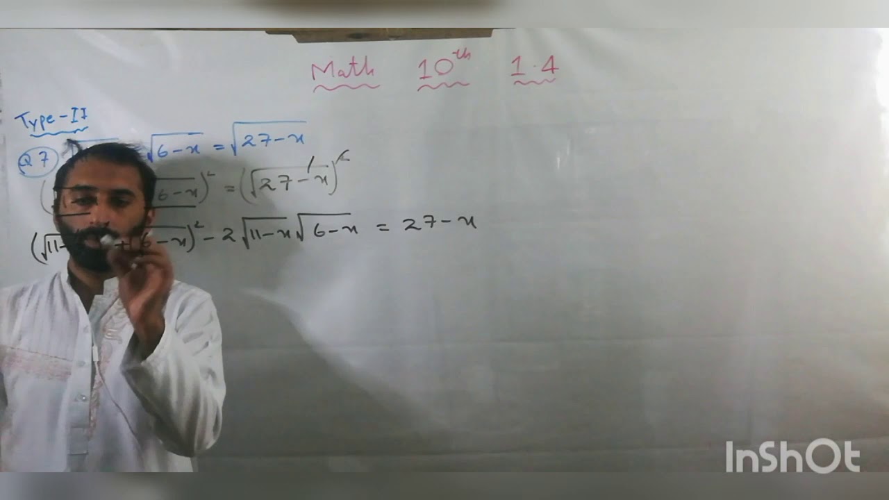 10 Math, Unit 1, Exercise 1.4, Solution - YouTube