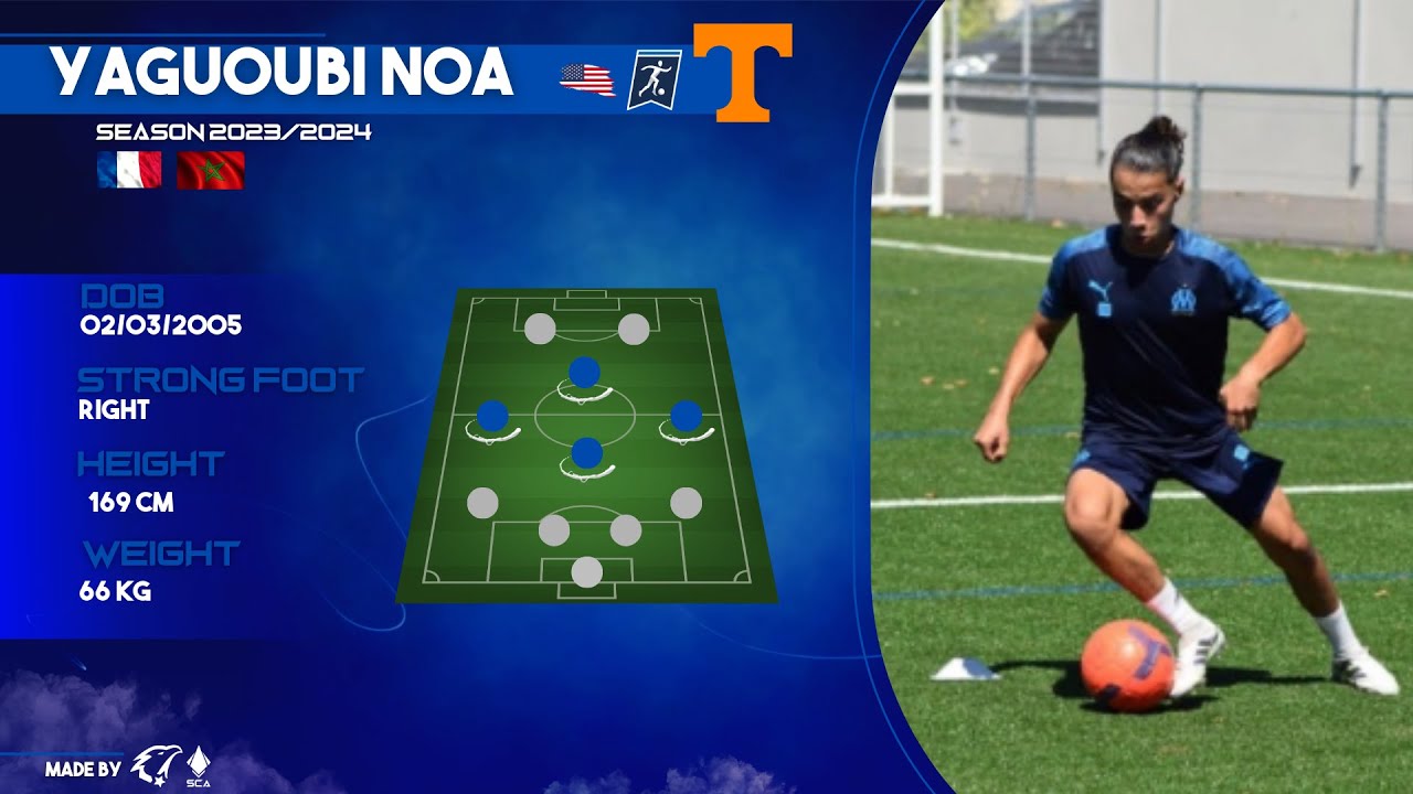 Noa YAGUOUBI - Southern of Tennessee - NCAA U23/USA - CV VIDEO - YouTube