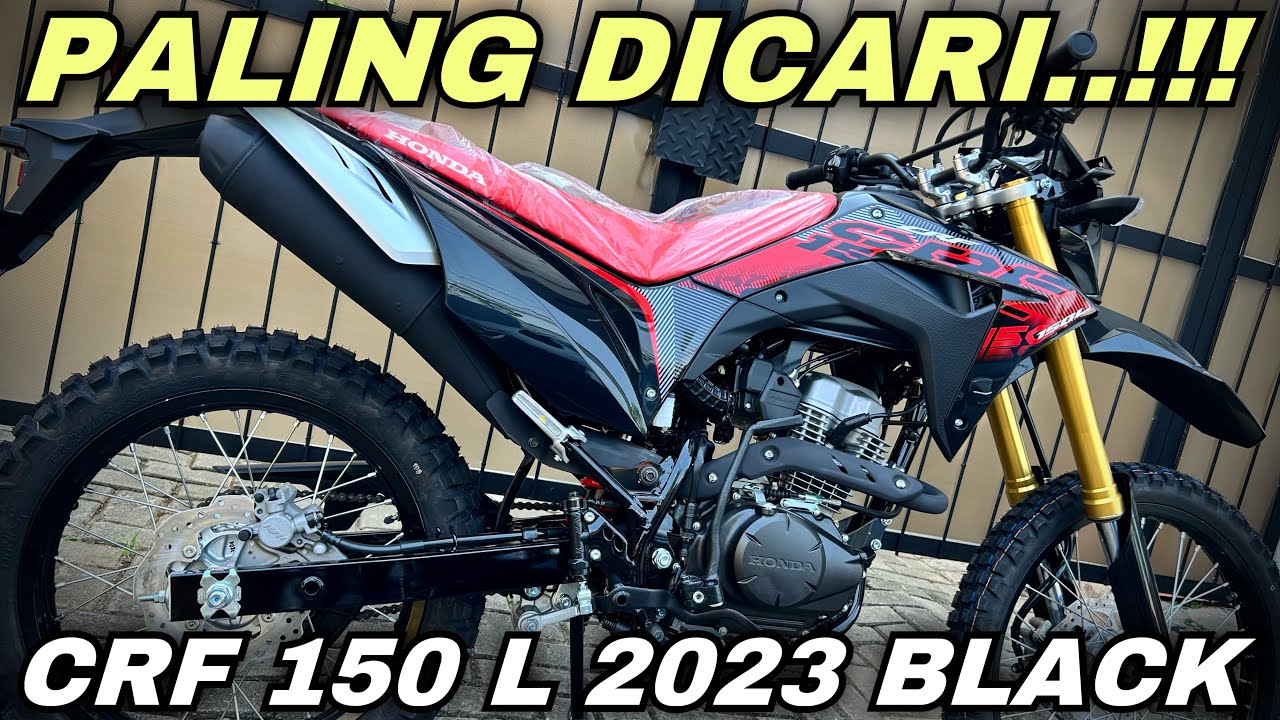 HONDA CRF 150 L 2023 EXTREME BLACK - YouTube
