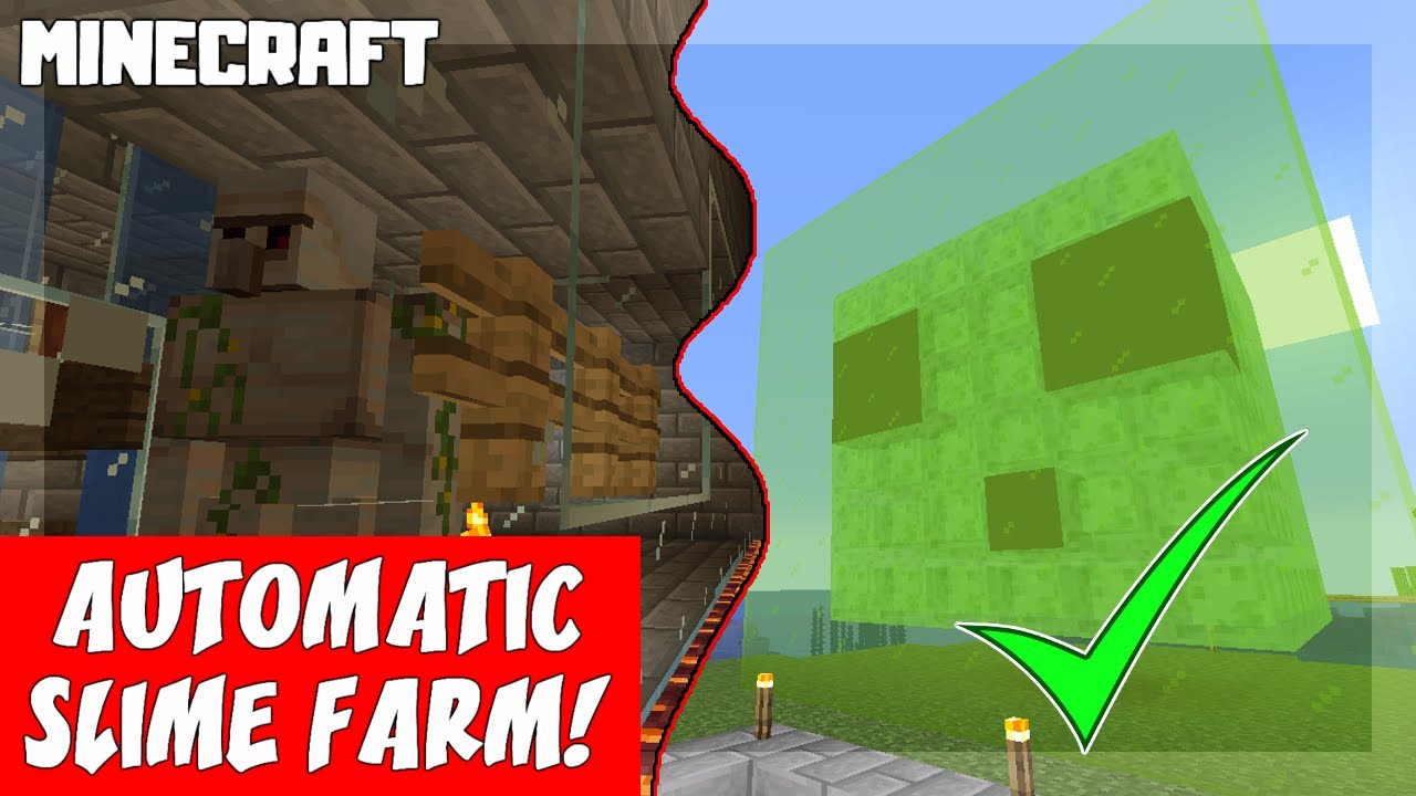 How to Make an Automatic Slime Farm in Minecraft! 1.16.4 - YouTube