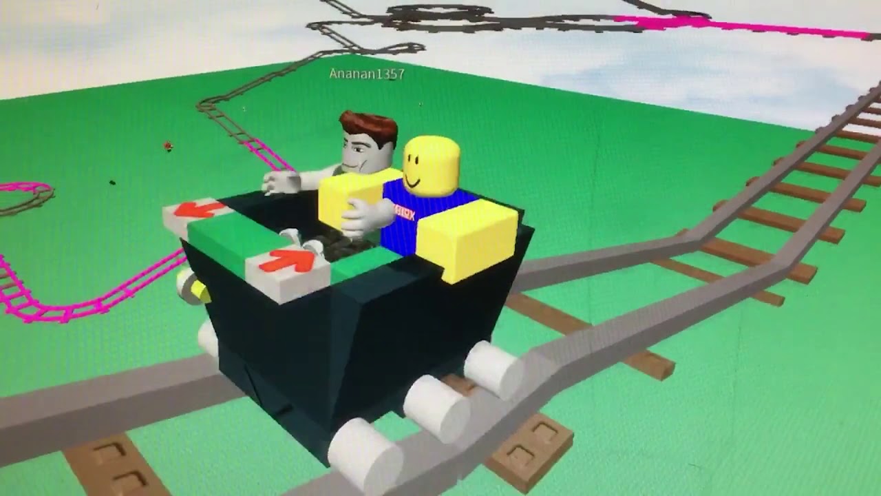 Roblox Ride Cart Into a NOOB! - YouTube