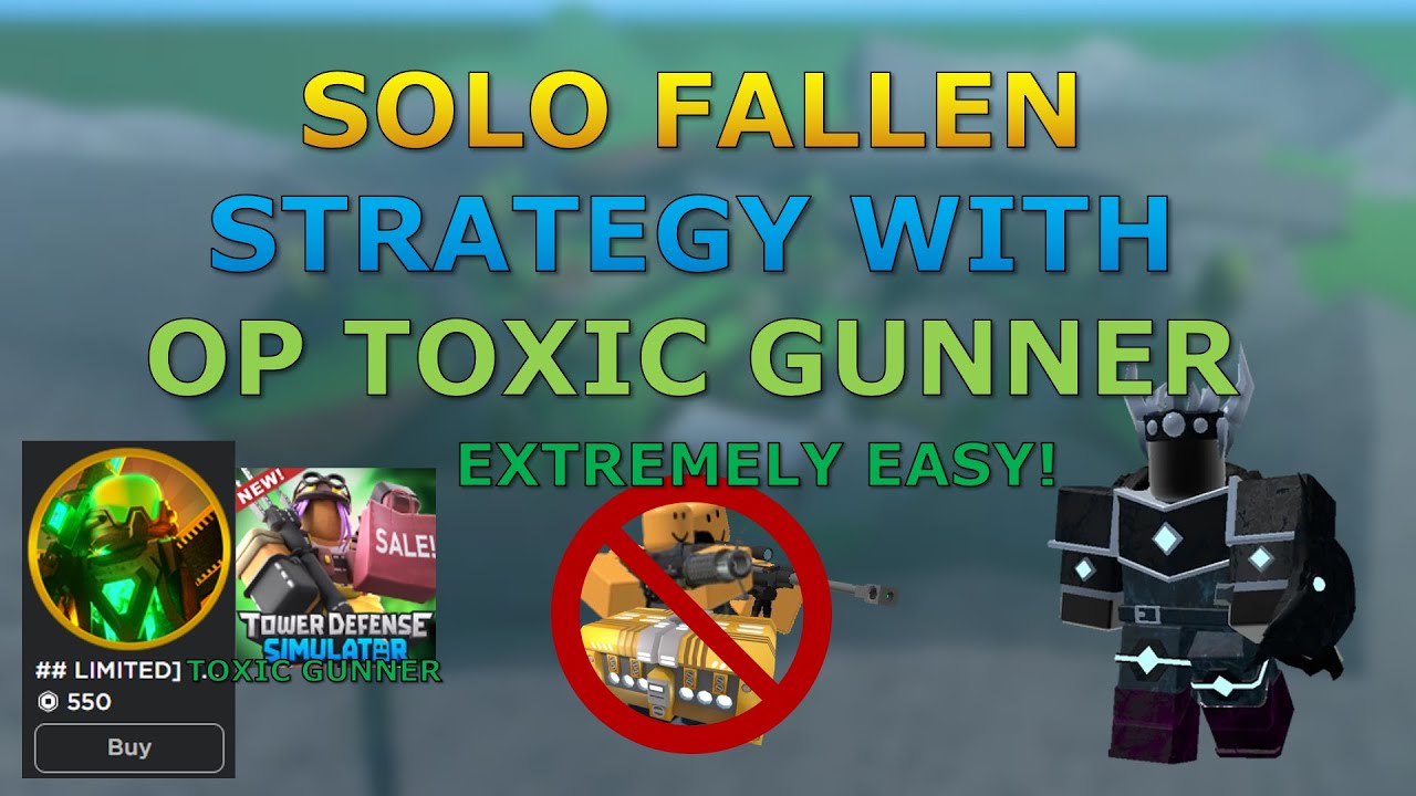 (NO GOLD, HC) EXTREMELY EZ SOLO FALLEN STRATEGY WITH OP TOXIC GUNNER ...