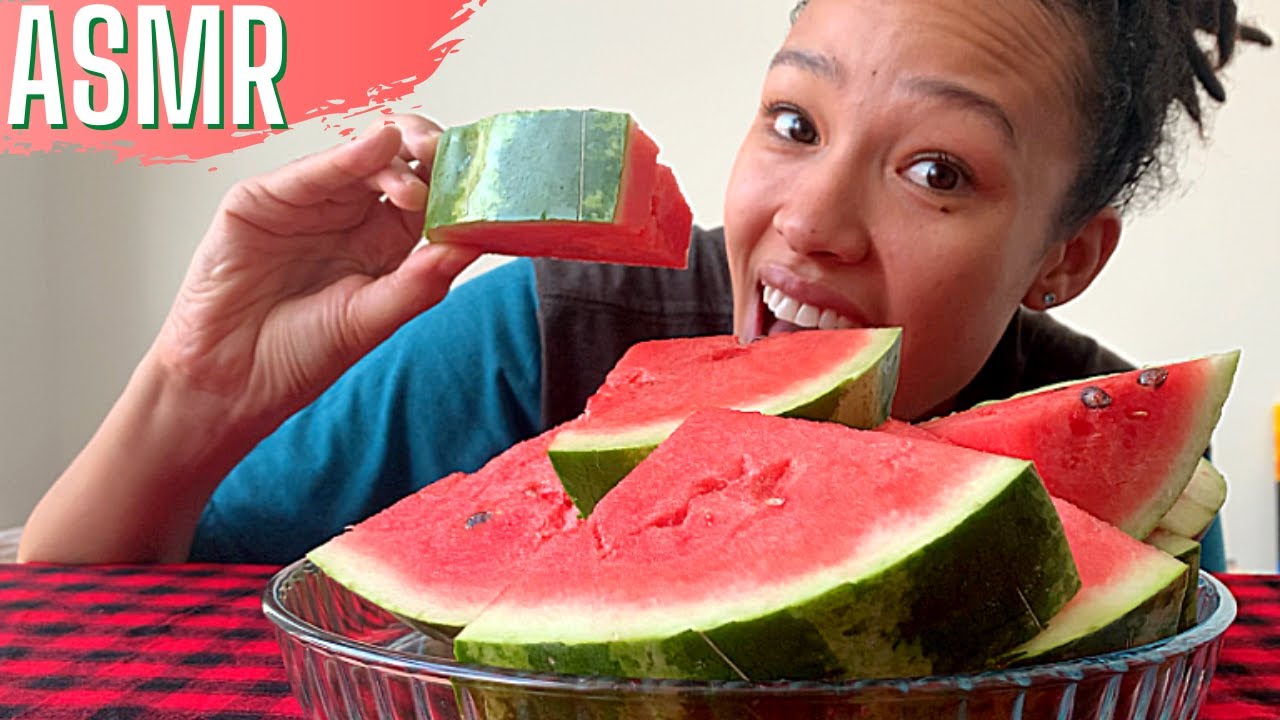 Enjoying JUICY Watermelon 🍉ASMR - YouTube