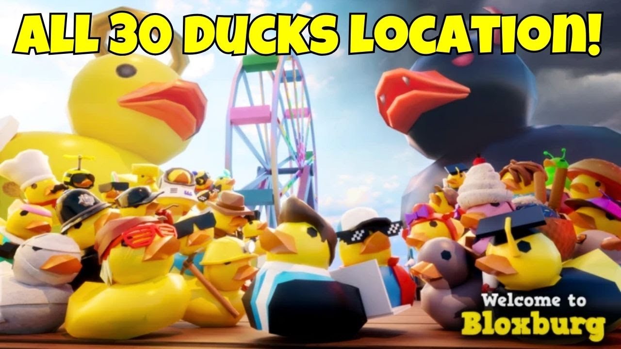 ALL 30 DUCK LOCATIONS IN BLOXBURG *DUCK HUNT 2025* | APRIL FOOLS UPDATE ...