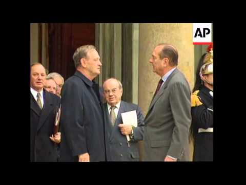 France - Chretien meets Chirac - YouTube
