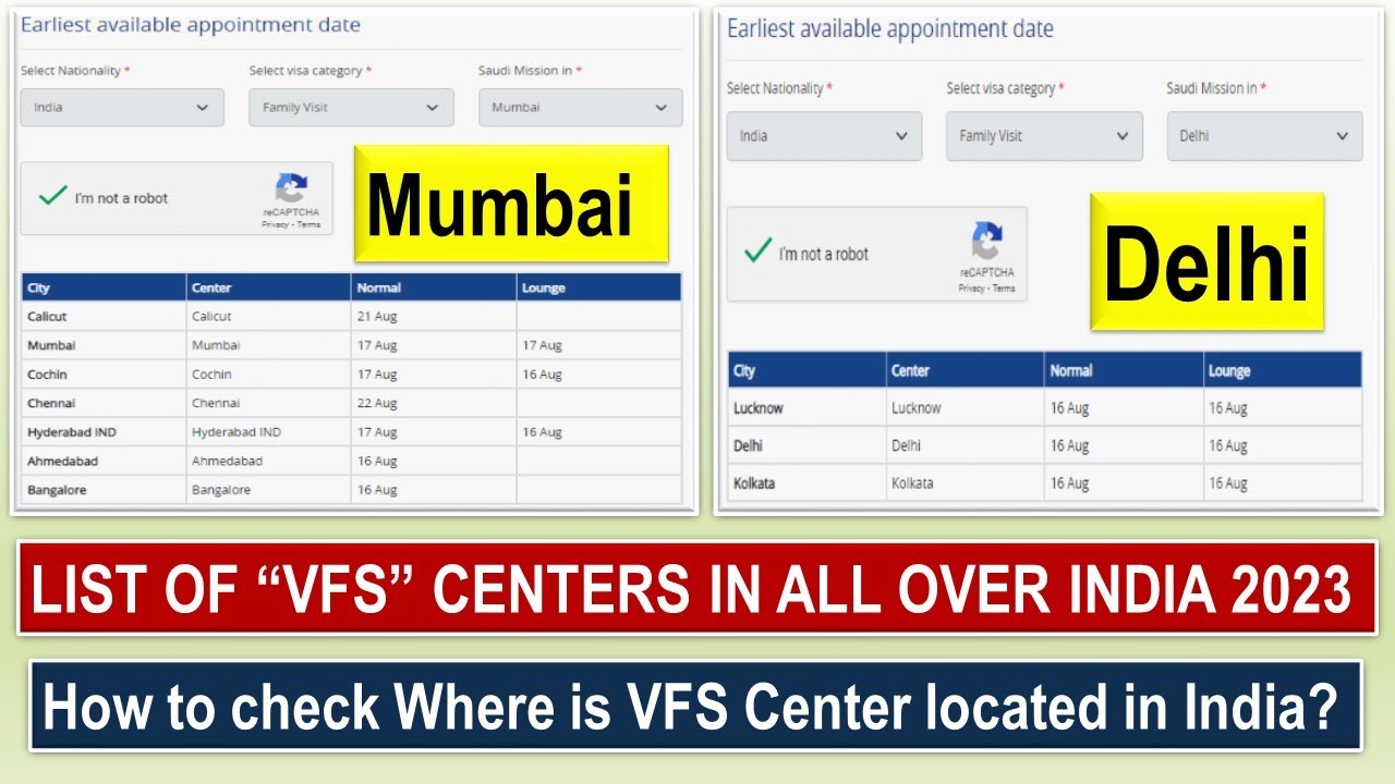 VFS centres in India II How to check VFS offices in India II Gi Tube ...