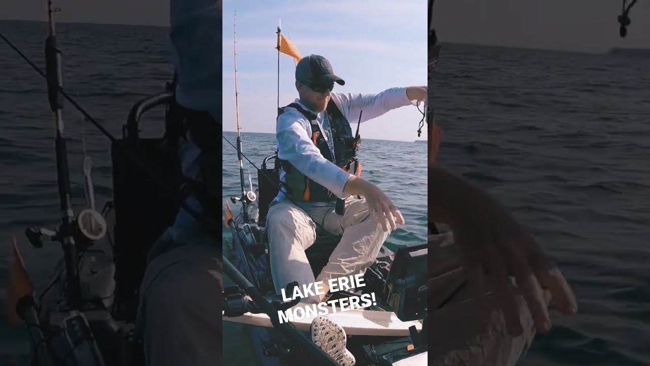 Monster Freshwater Fish! Kayak Fishing Lake Erie - YouTube