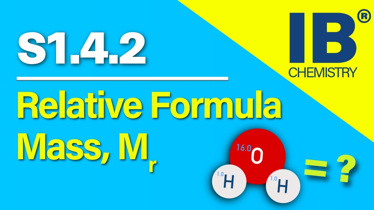 IB Chemistry S1.4.2 – Relative Atomic Mass (Ar), Relative Formula Mass ...