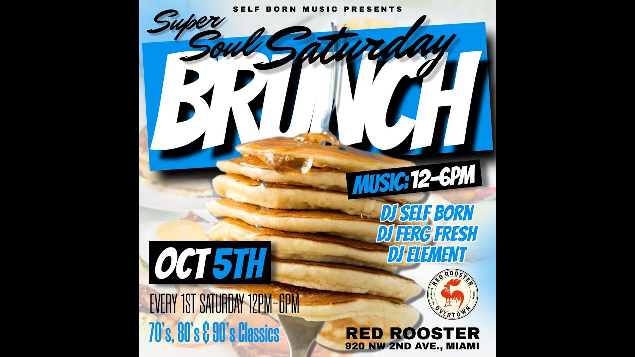 Saturday Soul Music Brunch at Red Rooster Miami - YouTube