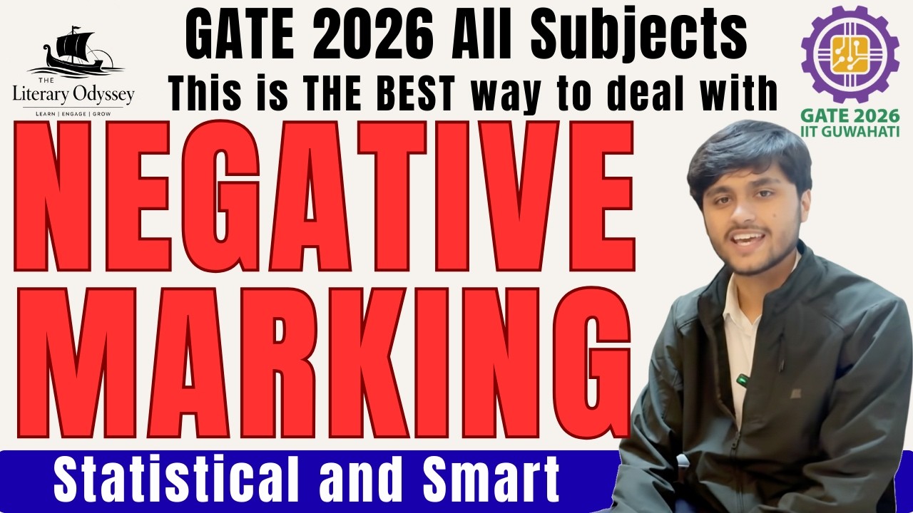 How to use NEGATIVE MARKING to your advantage | GATE 2026 - YouTube