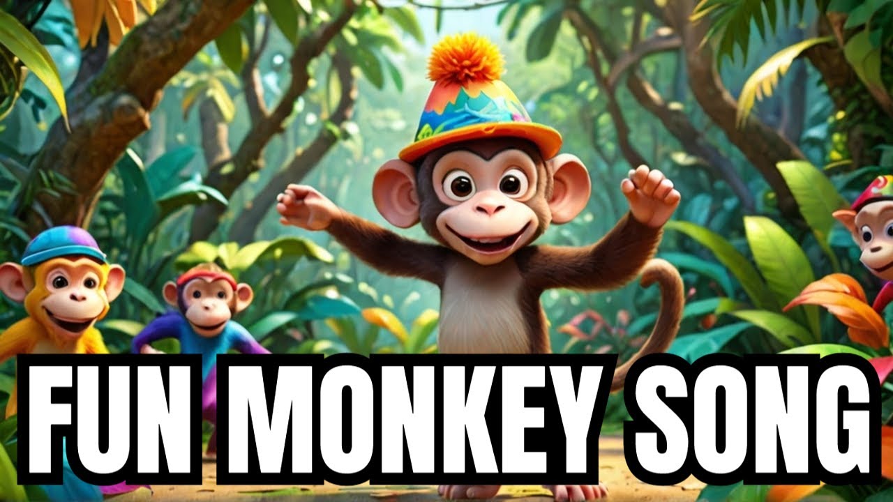 Monkey Song for Kids | Sing and Swing with the Little Monkey ...
