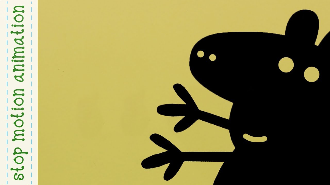 The Shadow theatre Peppa Pig stop motion animation - YouTube