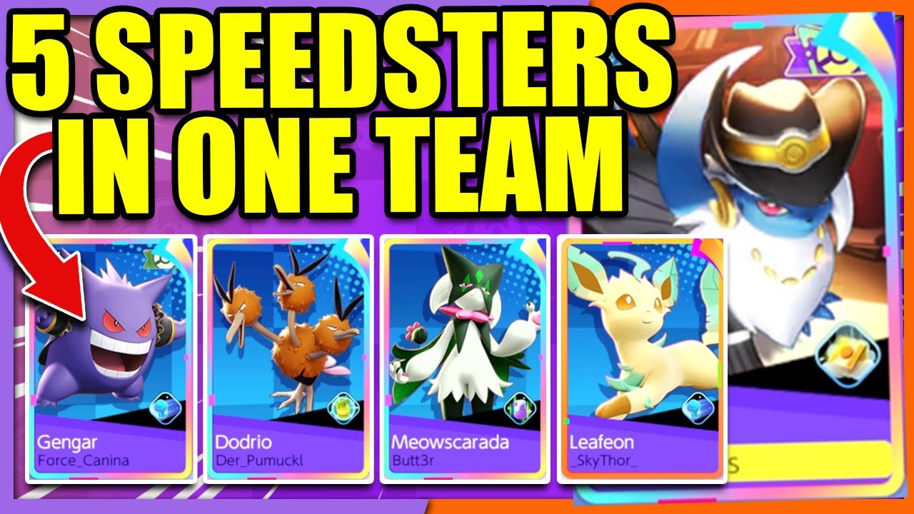 5 SPEEDSTERS in the SAME TEAM in RANKED | Pokemon Unite - YouTube
