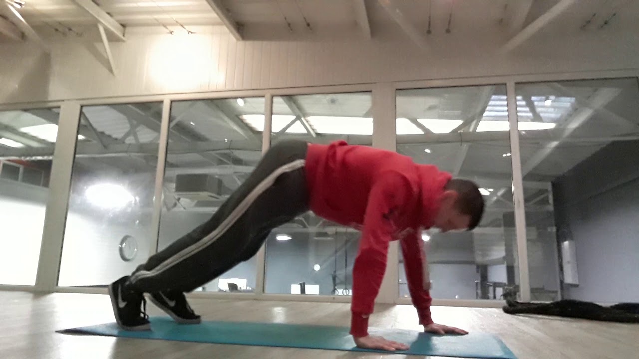 Inch worm press up - YouTube