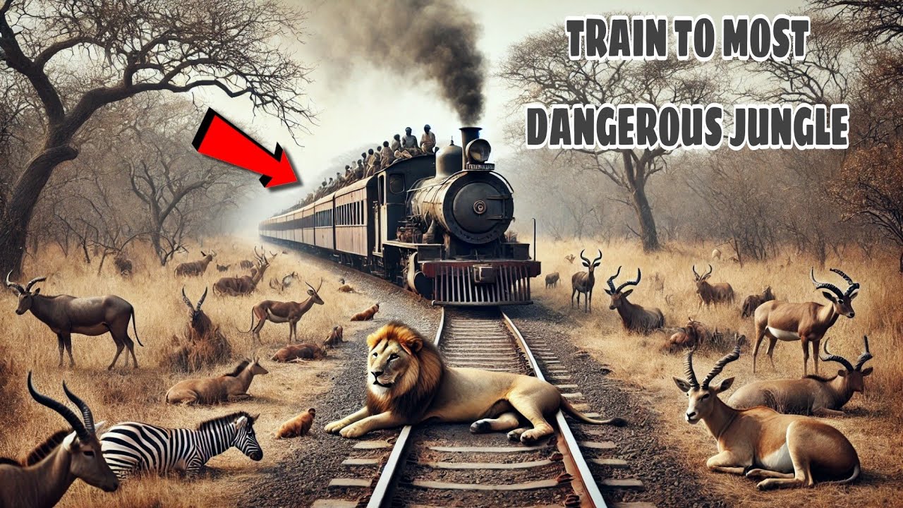 Sasan Gir Jungle Train 🚂 Journey | Lion 🦁 Track Par Aaya! | Wild ...