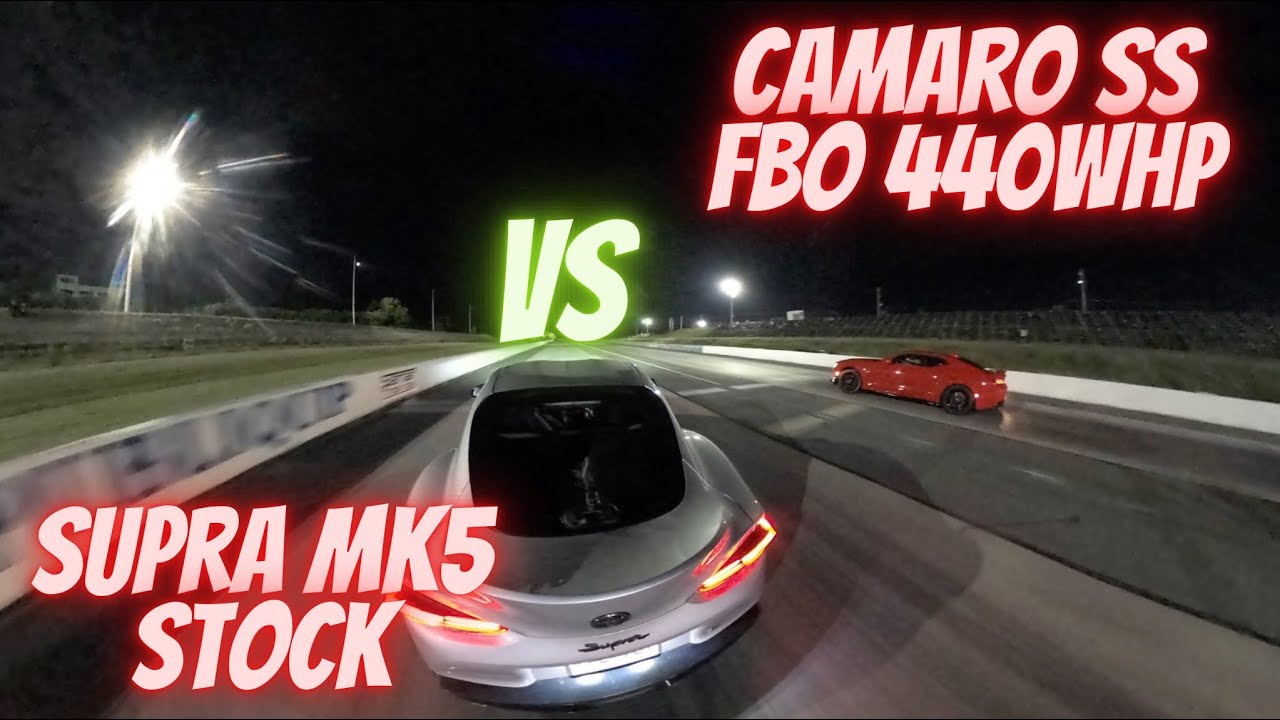 Drag Race Camaro SS VS Supra MK5 - YouTube