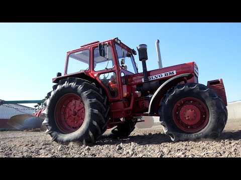 Volvo BM 814 Turbo in the field ploughing w/ 4-Furrow Plough | Danish Agriculture