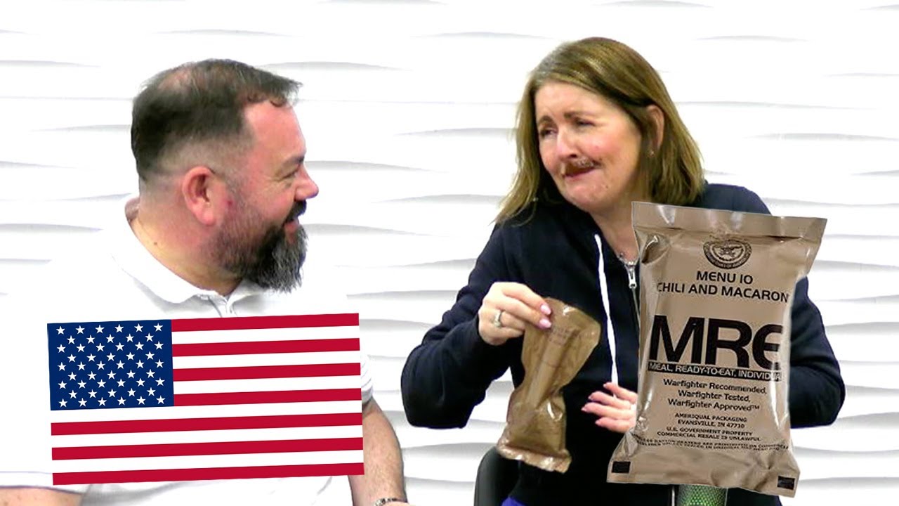 BRITS Try Military Rations For The First Time! - YouTube