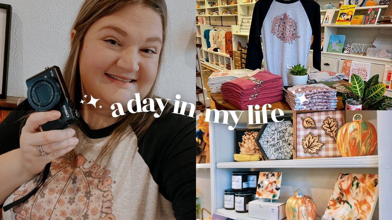 SPEND THE DAY AT THE SHOP WITH ME | THE LIFE OF KELLI | SMALL BUSINESS ...