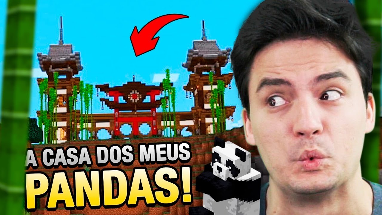 CONSTRUÍ UM TEMPLO PARA OS PANDAS NO MINECRAFT #1-18 [+10] - YouTube