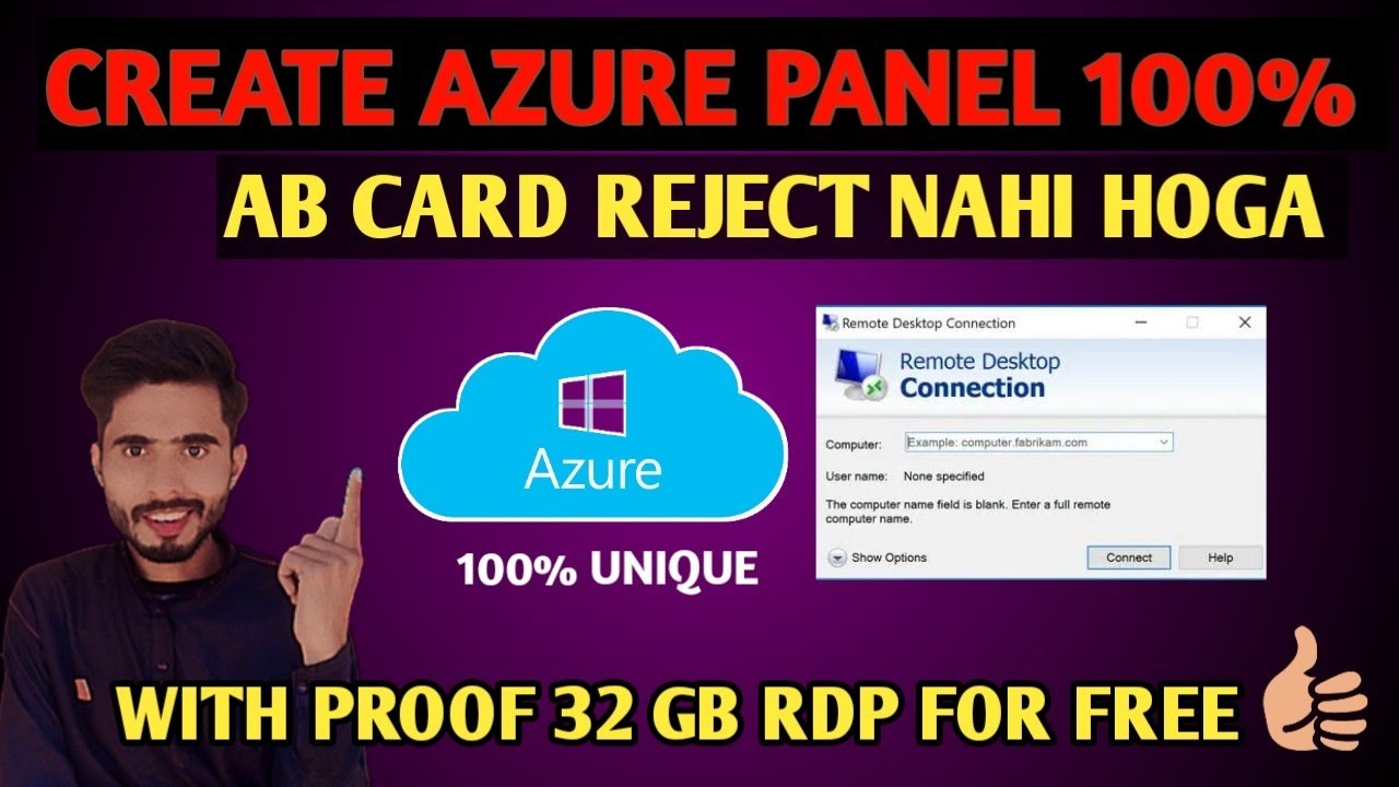 Azure Panel Se Free RDP Banayen | Create Azure Panel 2023 100% Working ...