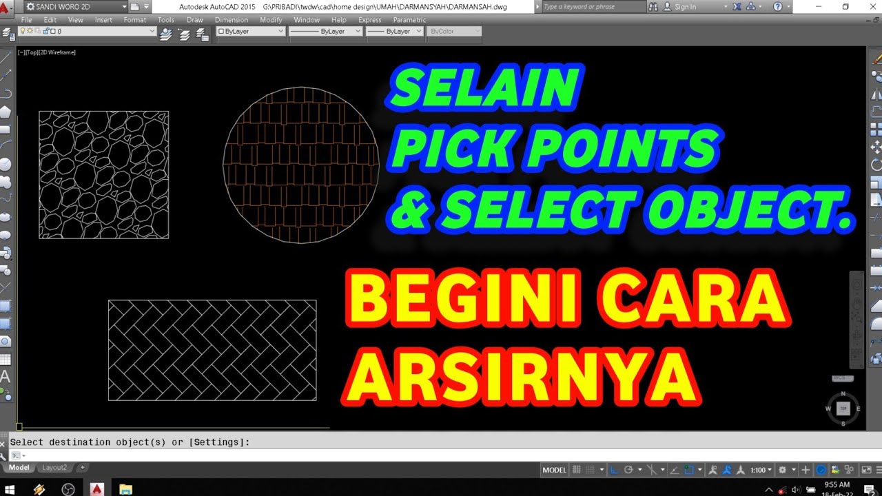 Cara hatch di Autocad - YouTube