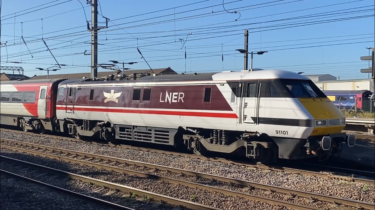 ECML. Last Batch of Class 91’s in Action & Mixed Freight Traffic at ...