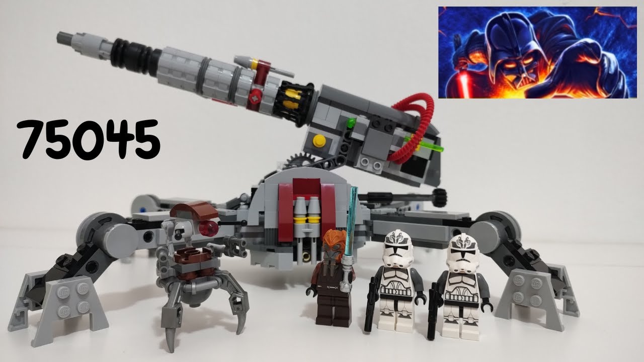 RECENZE LEGO STAR WARS 75045 REPUBLIC AV-7 ANTI-VEHICLE CANNON - YouTube