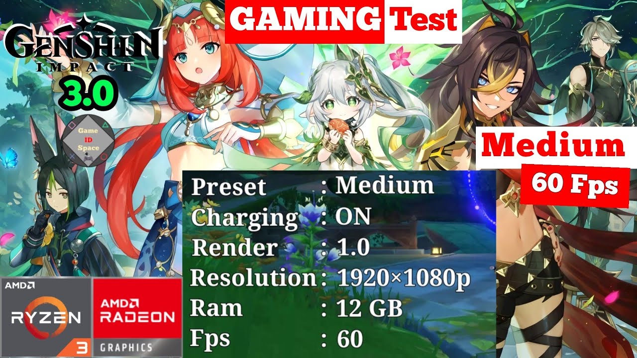 Ryzen 3 5300u Genshin Impact Gaming Test - YouTube