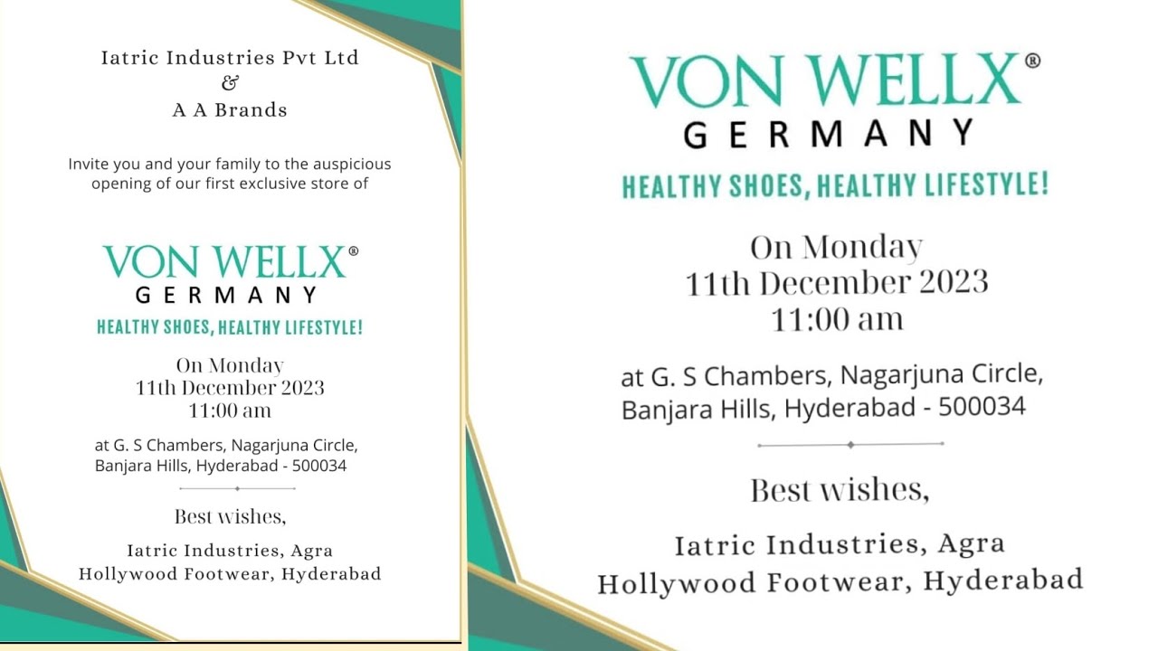 Von Wellx Germany, Healthy Shoes, Healthy Life Style Opening | 11-Dec ...