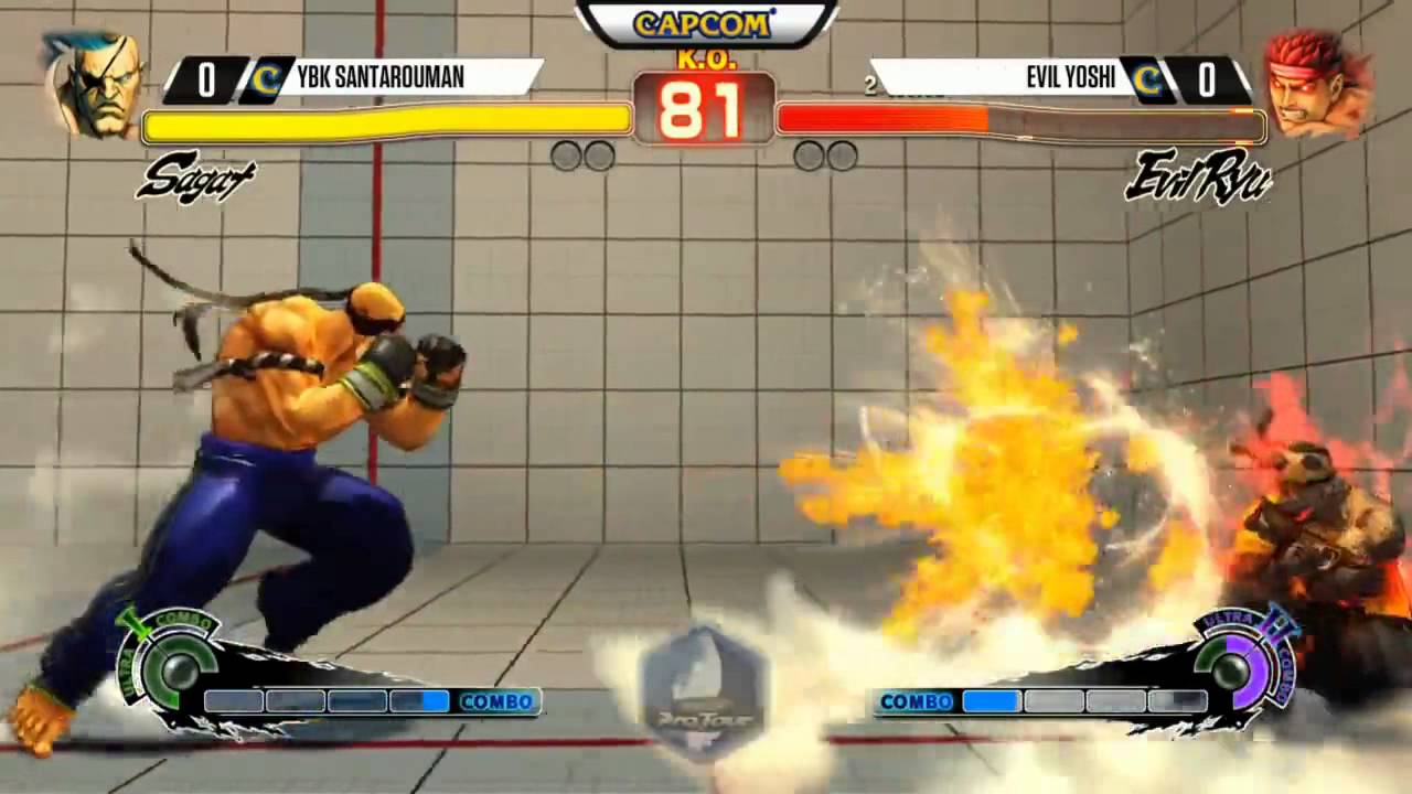 USF4 - One of the best Evil Ryu round setup! - YouTube