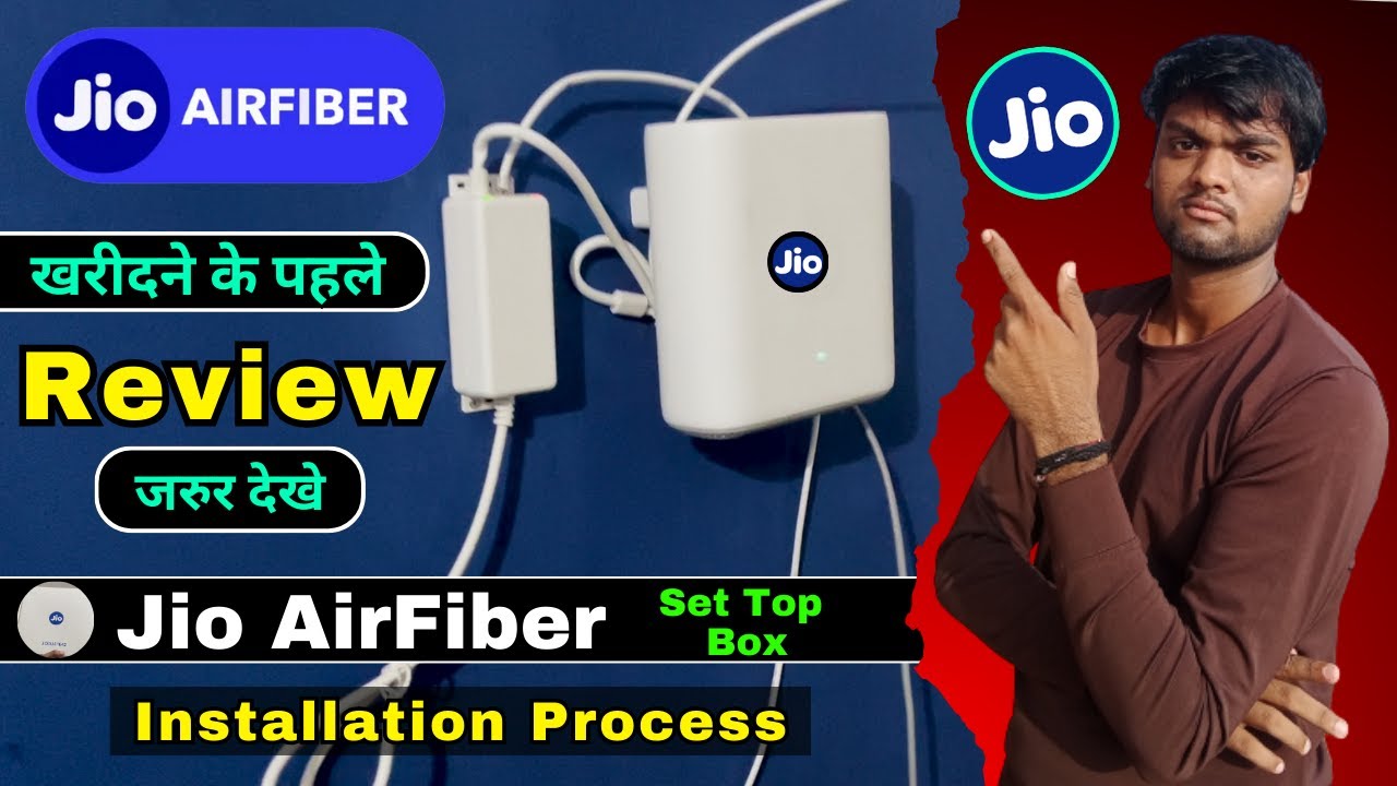 Jio AirFiber Set Top Box | Jio AirFiber Installation Process | Jio ...