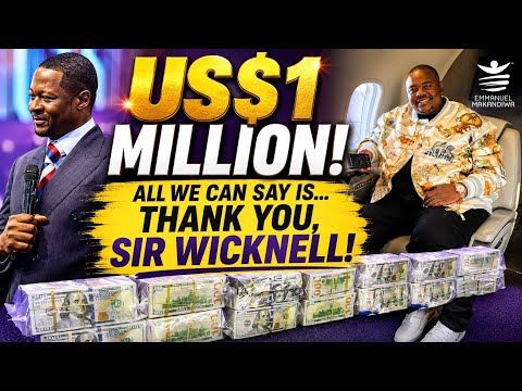US$1 MILLION PLEDGE! 🙏🏽 | Prophet Emmanuel Makandiwa Presents Sir Wicknell’s Pledge