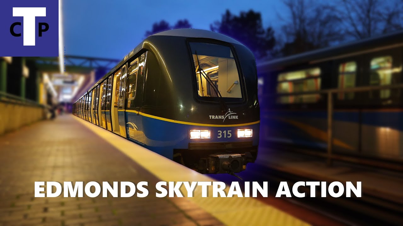 25+ Minutes of Rush Hour SkyTrain Action at Edmonds Station (4K) - YouTube