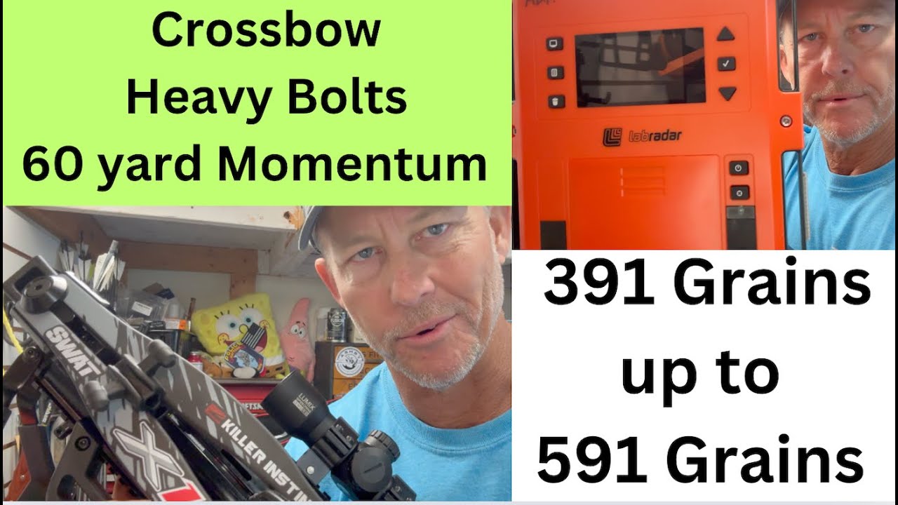 Crossbows, heavy bolts and Momentum at 60 Yards - YouTube