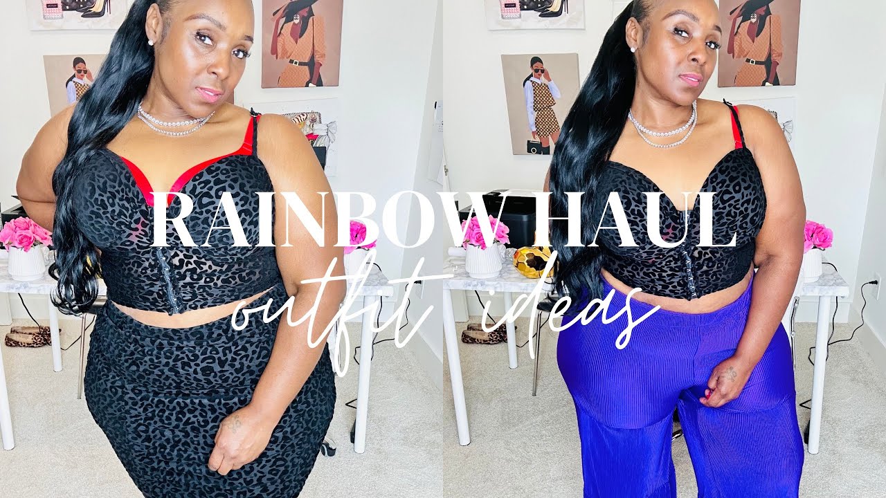 I bought the CHEAPEST clothes on RAINBOW | Rainbow Plus Size Haul 2024 | Women's Plus Size ...