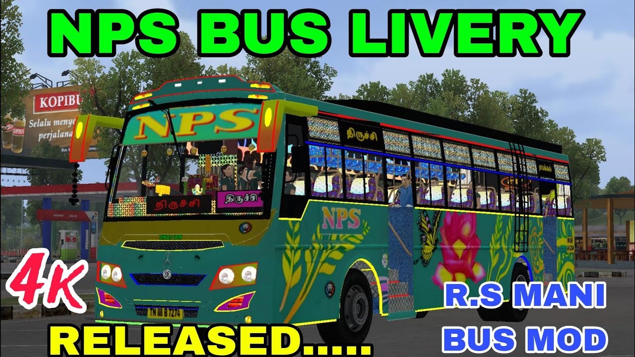 NPS BUS LIVERY & NEW R.S MANI BUS MOD RELEASED🤩😍#bussid #tnprivatebus# ...