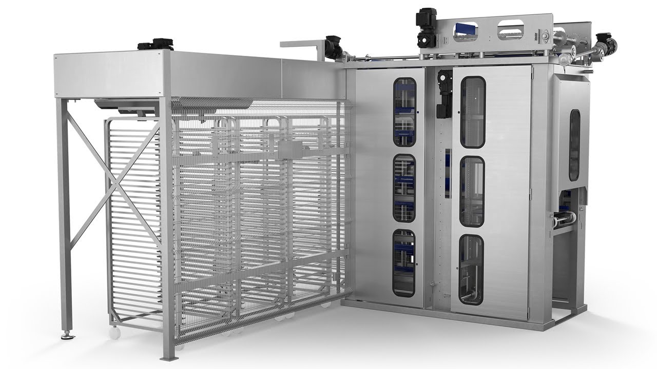Danmatic Tray Handling System 750 - YouTube