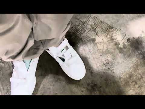 Pumping Gas Wearing Hot Loose Adidas Stan Smith Velcro Leather Shoes!
