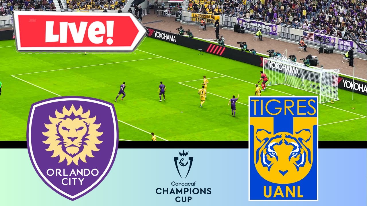 🔴 Orlando City SC vs Tigres UANL | Concacaf Champions Cup | eFootball ...