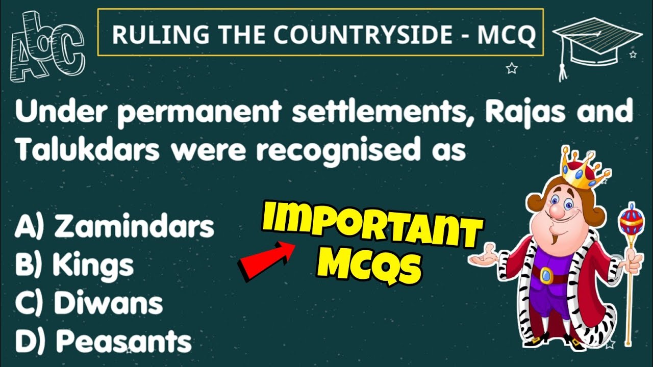NCERT Class 8 SST History Chapter 3 Ruling The Countryside MCQs ncert-class-8-sst-history-chapter-3-ruling-the-countryside-mcqs